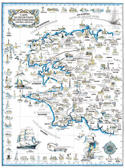 Carte de Découverte du Finistère – Atelier d'Art de la Lande